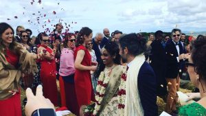 Indian origin English cricketer Isa Guha got married